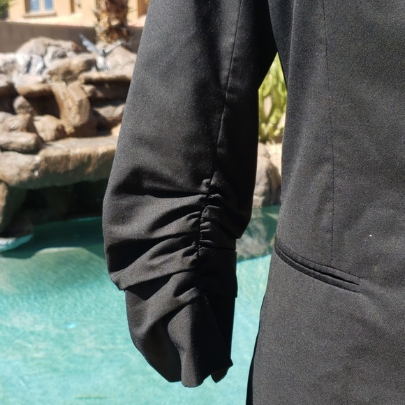 Doki Geki | Jackets & Coats | Classic Black Blazer With Scrunched ...